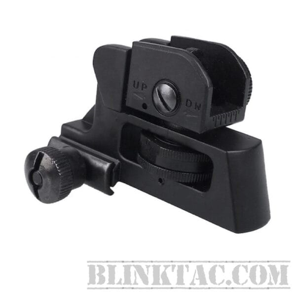 AR15/AR10 SIGHT Detachable Compact Rear Sight Full Elevation Windage ...