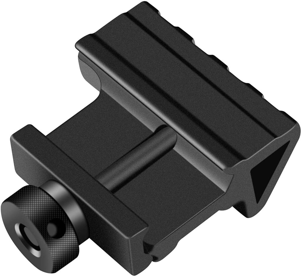 4 Slots Aluminum 45 Degree Offset Angle Picatinny Weaver Rail Mount for ...
