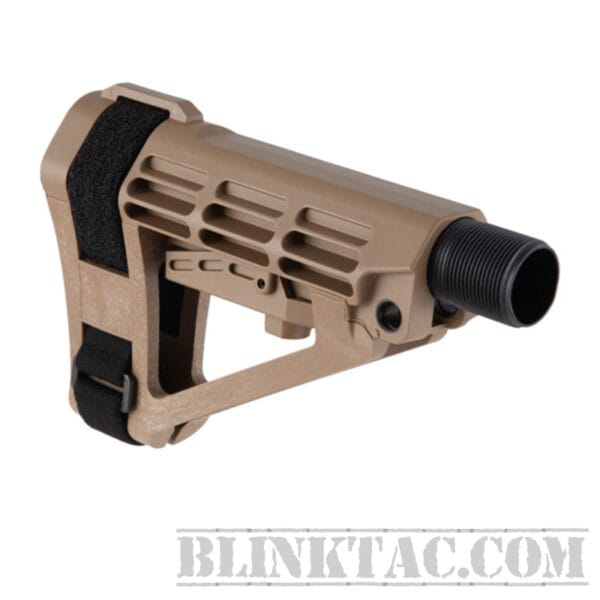 AR-15 SBA4 5-POSITION ADJ BRACES W/MIL-SPEC CARBINE EXTENSION FDE ...