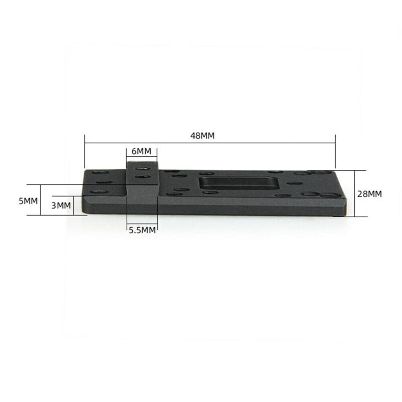Glock Universal Steel Mounting Plate For Glock RMR Vortex Burris Red ...