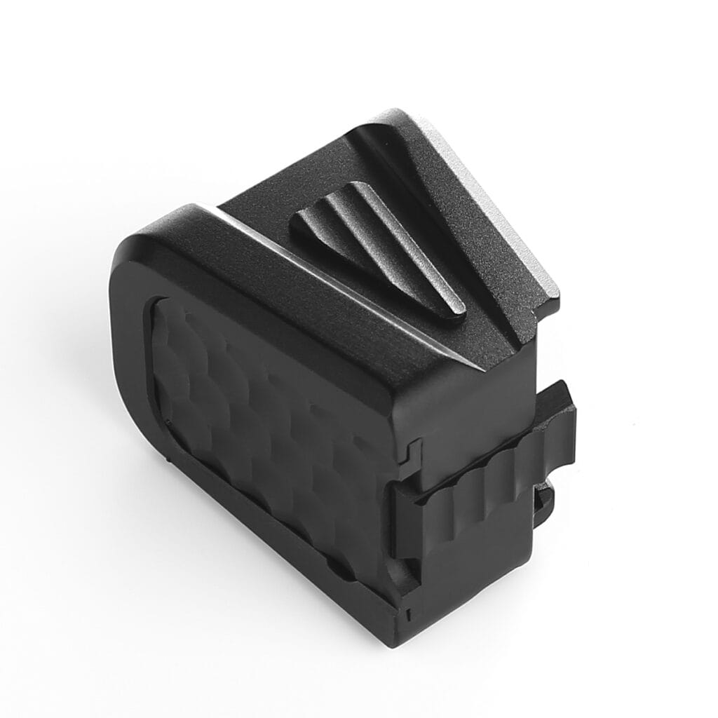 GLOCK MAGAZINE BASE PAD WITH SPRING, RED - BlinkTac