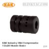KAK Industry Mini Compensator, 1/2x28 Muzzle Brake - BlinkTac
