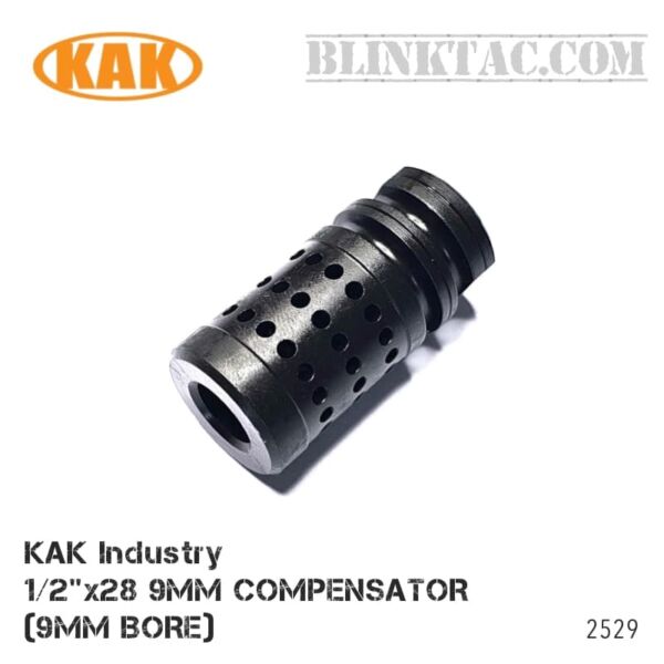 KAK Industry 1/2-28 9MM COMPENSATOR (9MM BORE) - BlinkTac