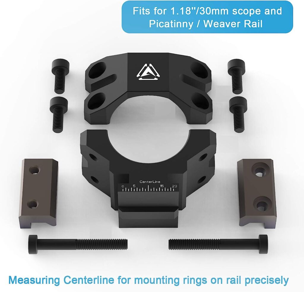 AIREUS Rifle Scope Mount Ring Titanium Alloy 30mm - BlinkTac