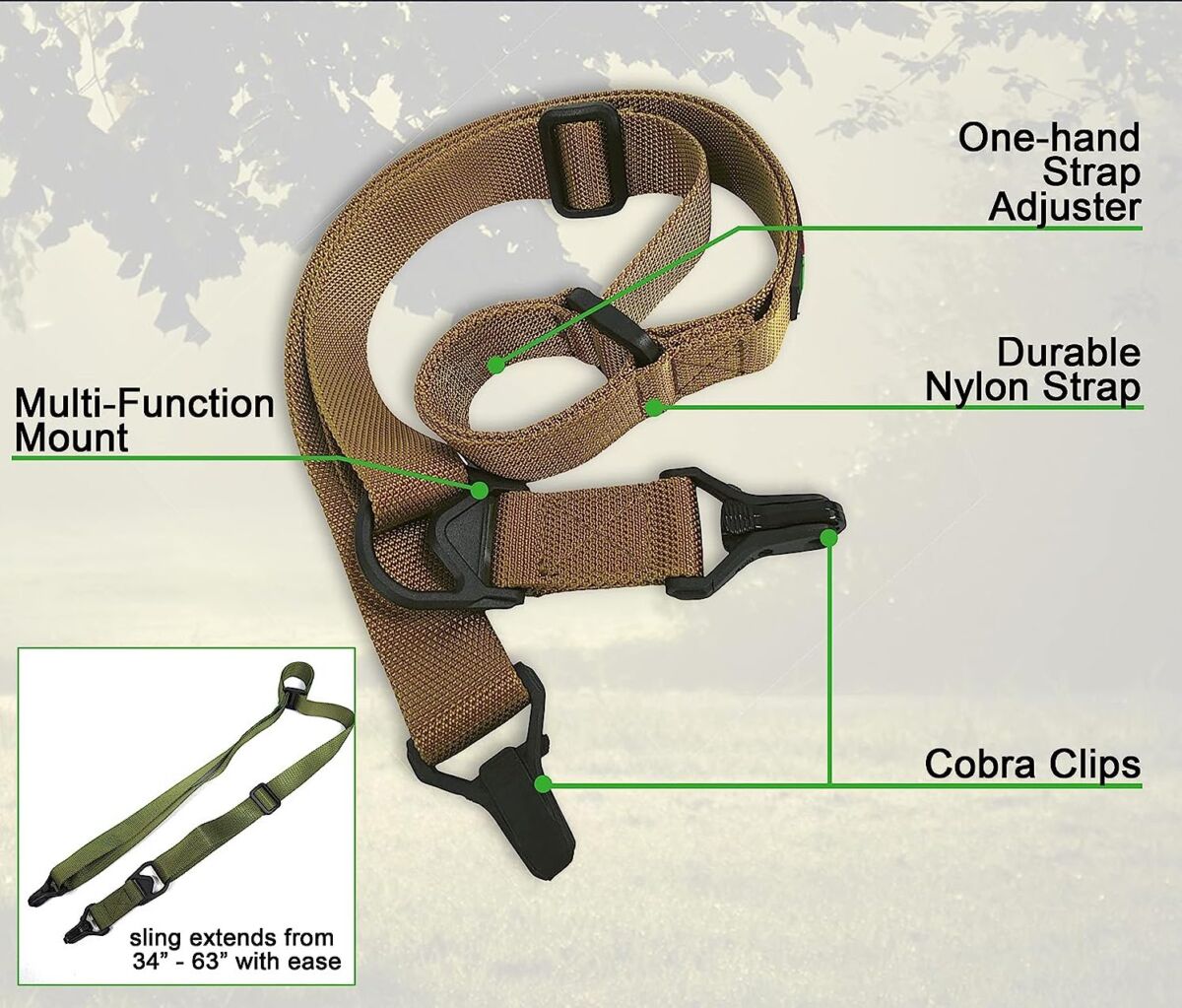 JE Machine MS3 1/2 Pt Quick Action Convertible Sling - BlinkTac