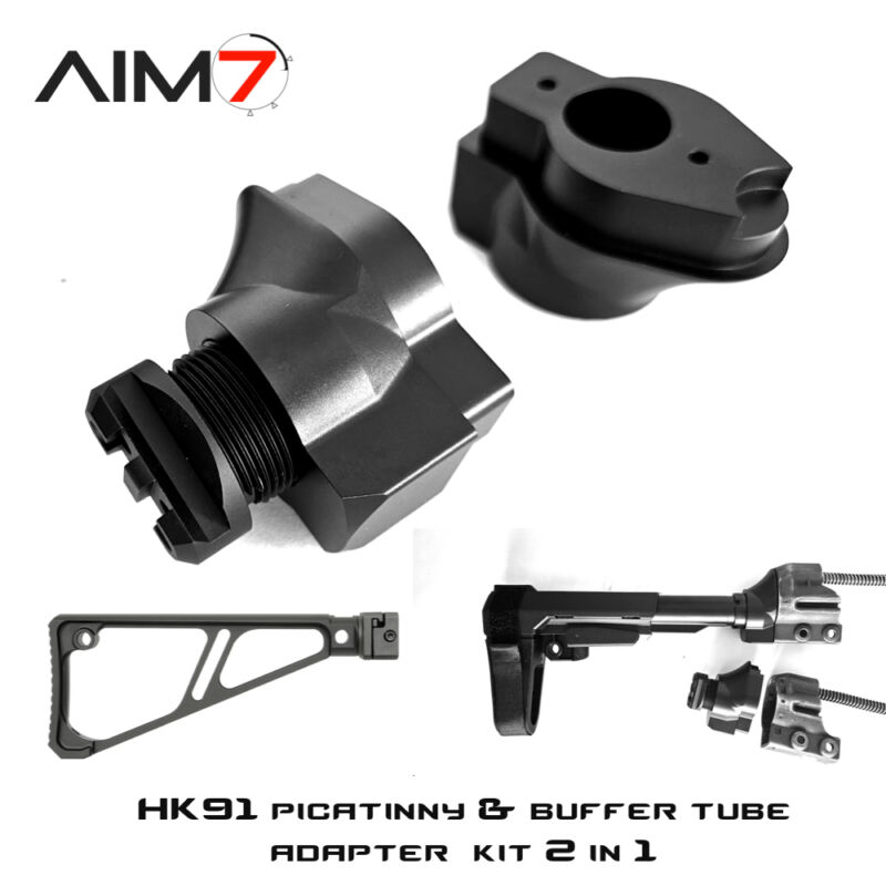 AIM7 PTR AR Stock & 1913 Picatinny stock Adapter For HK