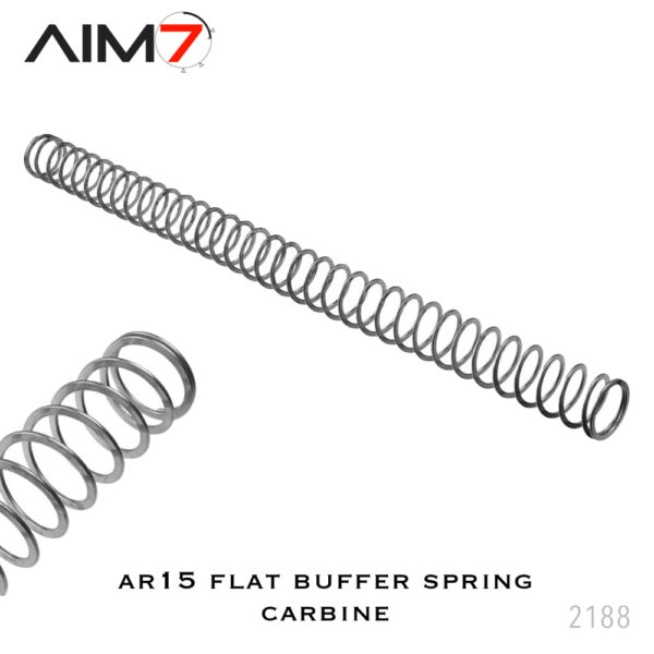 AIM7 AR-15/M16 Enhanced Carbine Length Flat Wire Buffer Recoil Spring ...