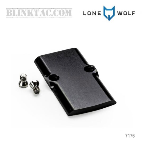 Lone Wolf Glock RMR cover plate w/screws for OEM profile slides - Black ...